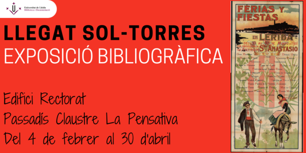Exposició bibliogràfica Llegat Sol-Torres
